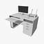 3d Workstation Office Work Desk