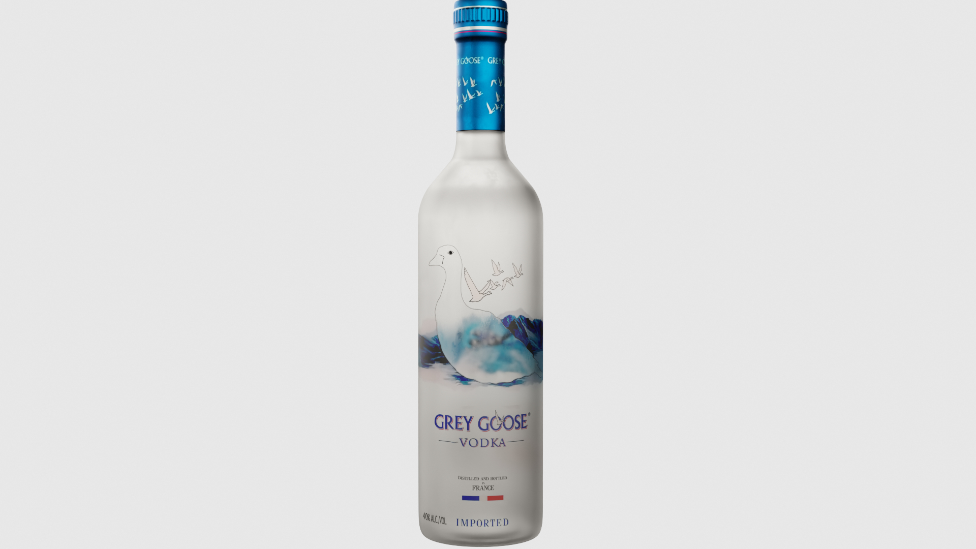 Grey Goose Vodka Alcohol Bottle 3D - TurboSquid 2398101