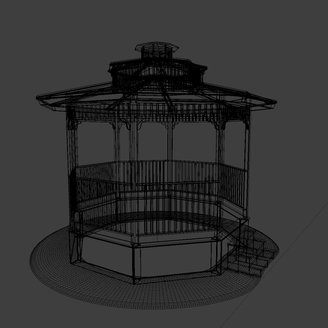 Gazebo 3D Model - TurboSquid 1167217