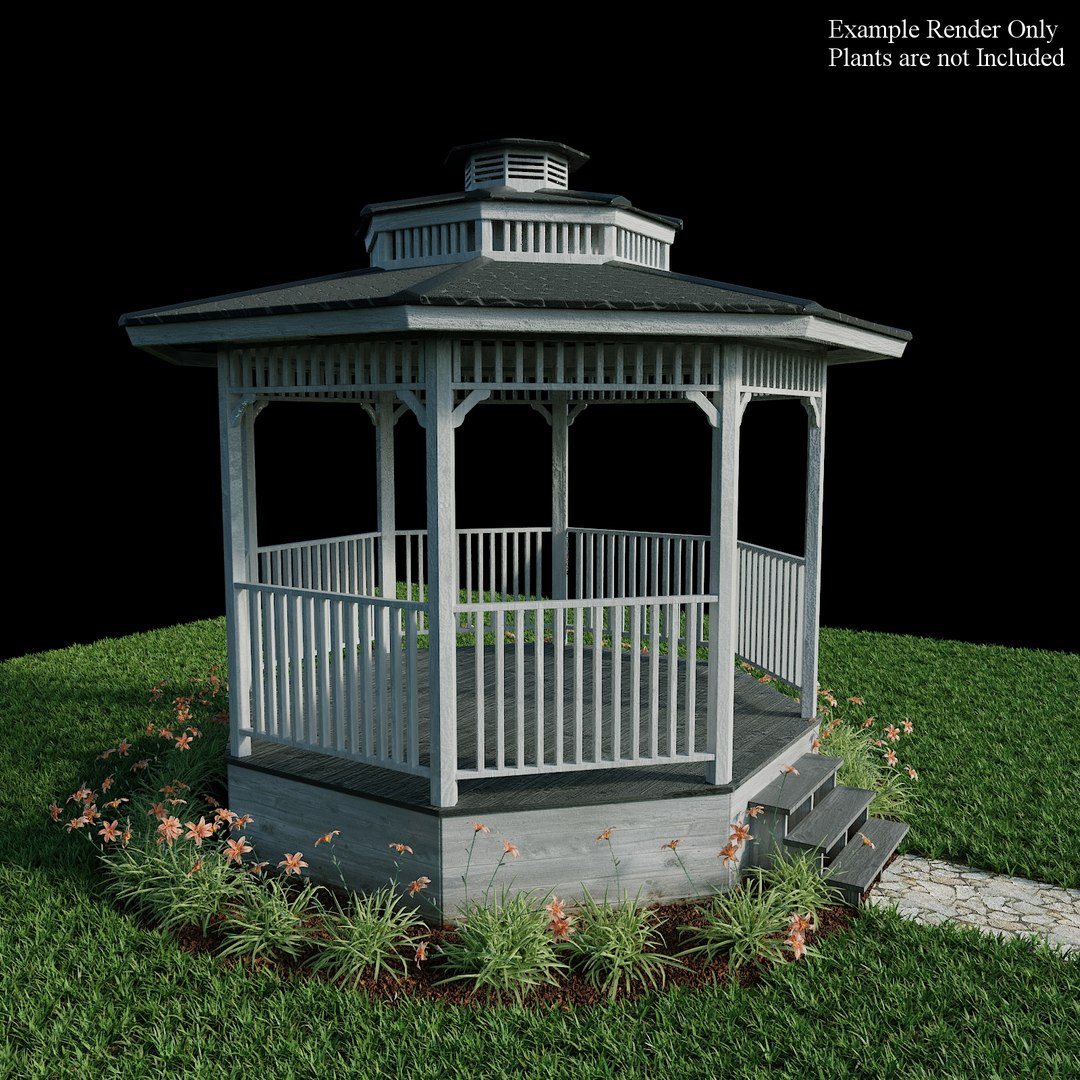 Gazebo 3D Model - TurboSquid 1167217