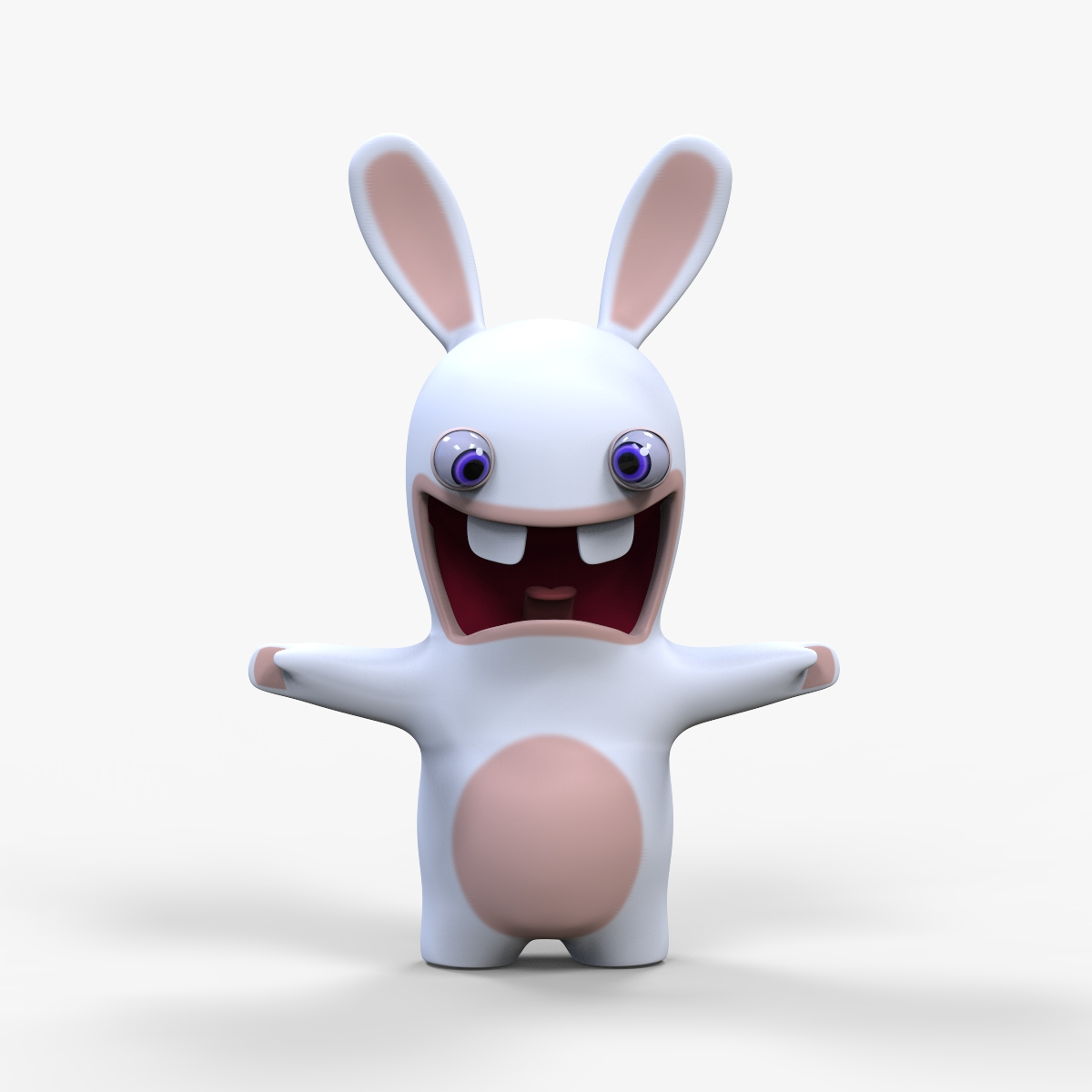 modèle 3D de Lapin Cretin Caractère - TurboSquid 1146060