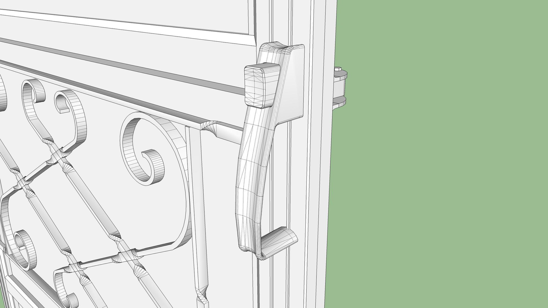 Screen Door Retro 3D Model - TurboSquid 1537330