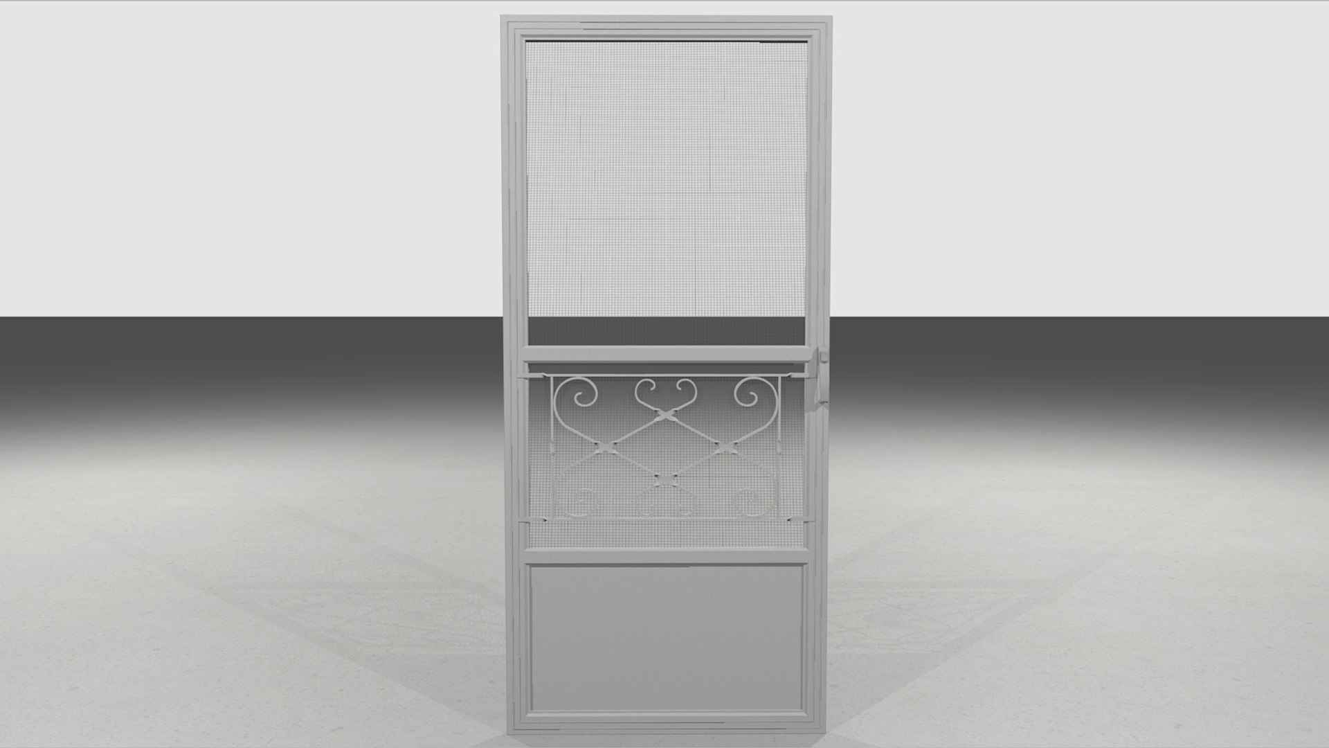 Screen Door Retro 3D Model - TurboSquid 1537330