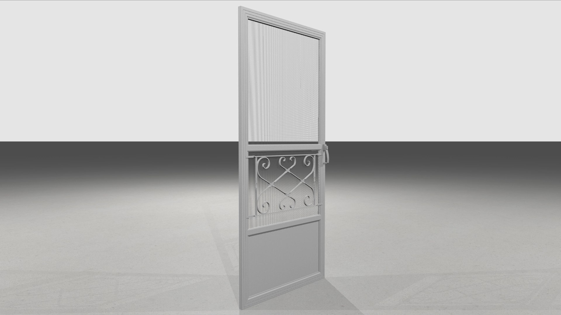 Screen Door Retro 3D Model - TurboSquid 1537330