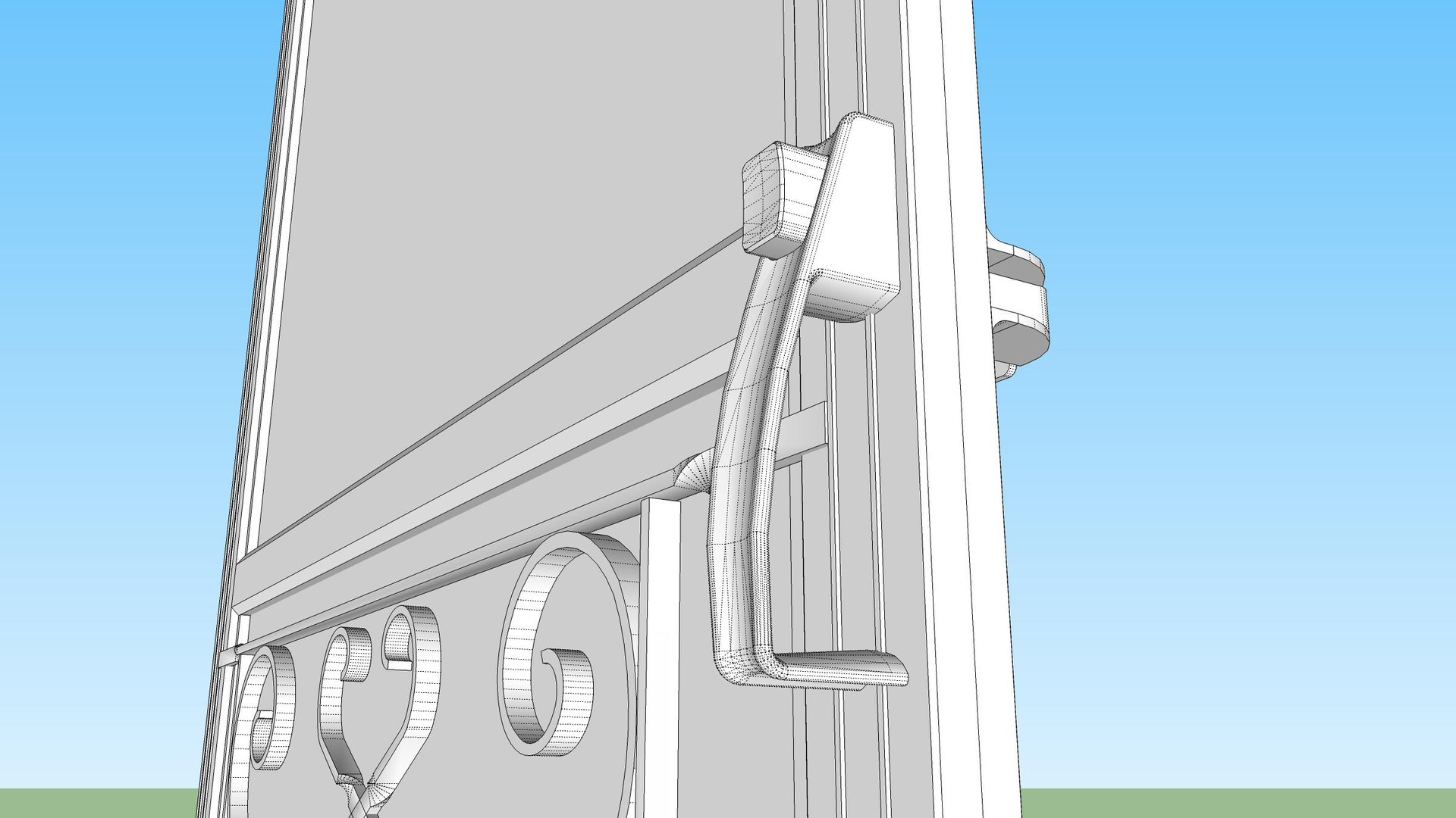 Screen Door Retro 3D Model - TurboSquid 1537330