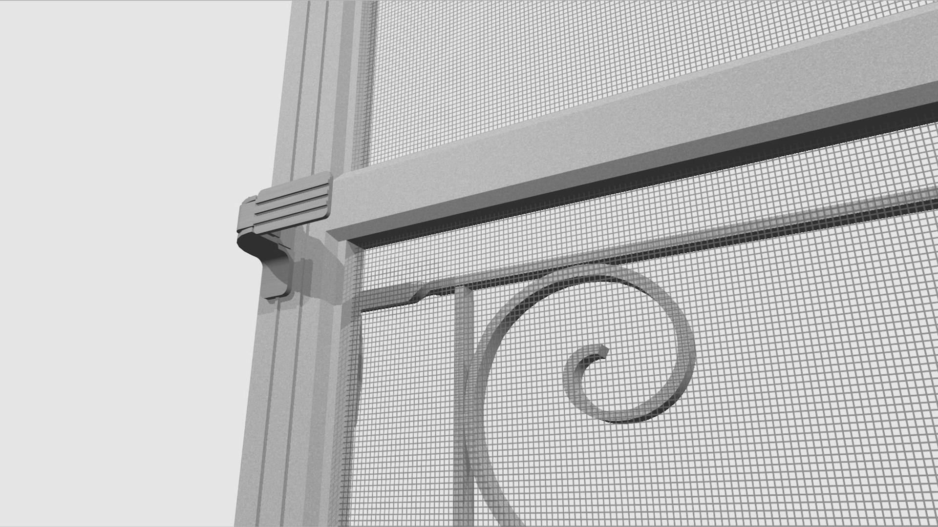 Screen Door Retro 3D Model - TurboSquid 1537330