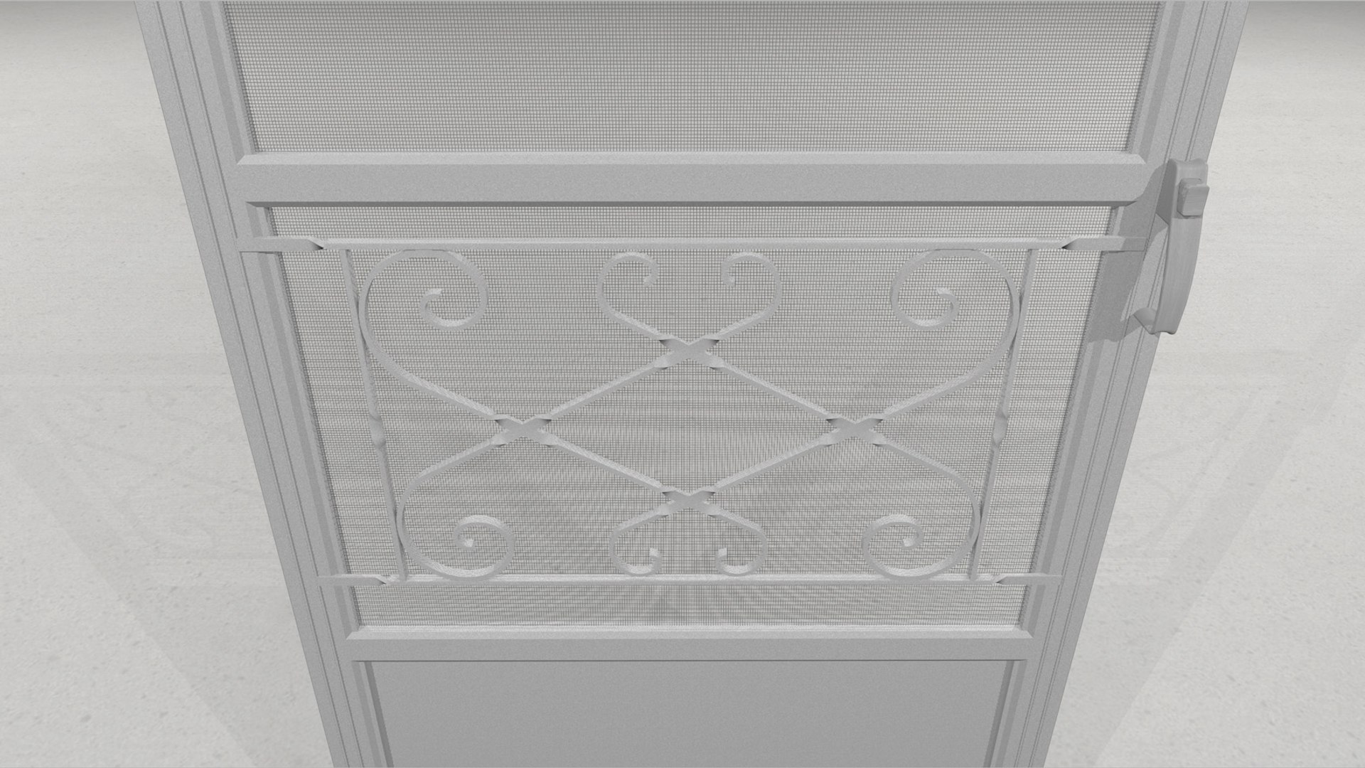 Screen Door Retro 3D Model - TurboSquid 1537330