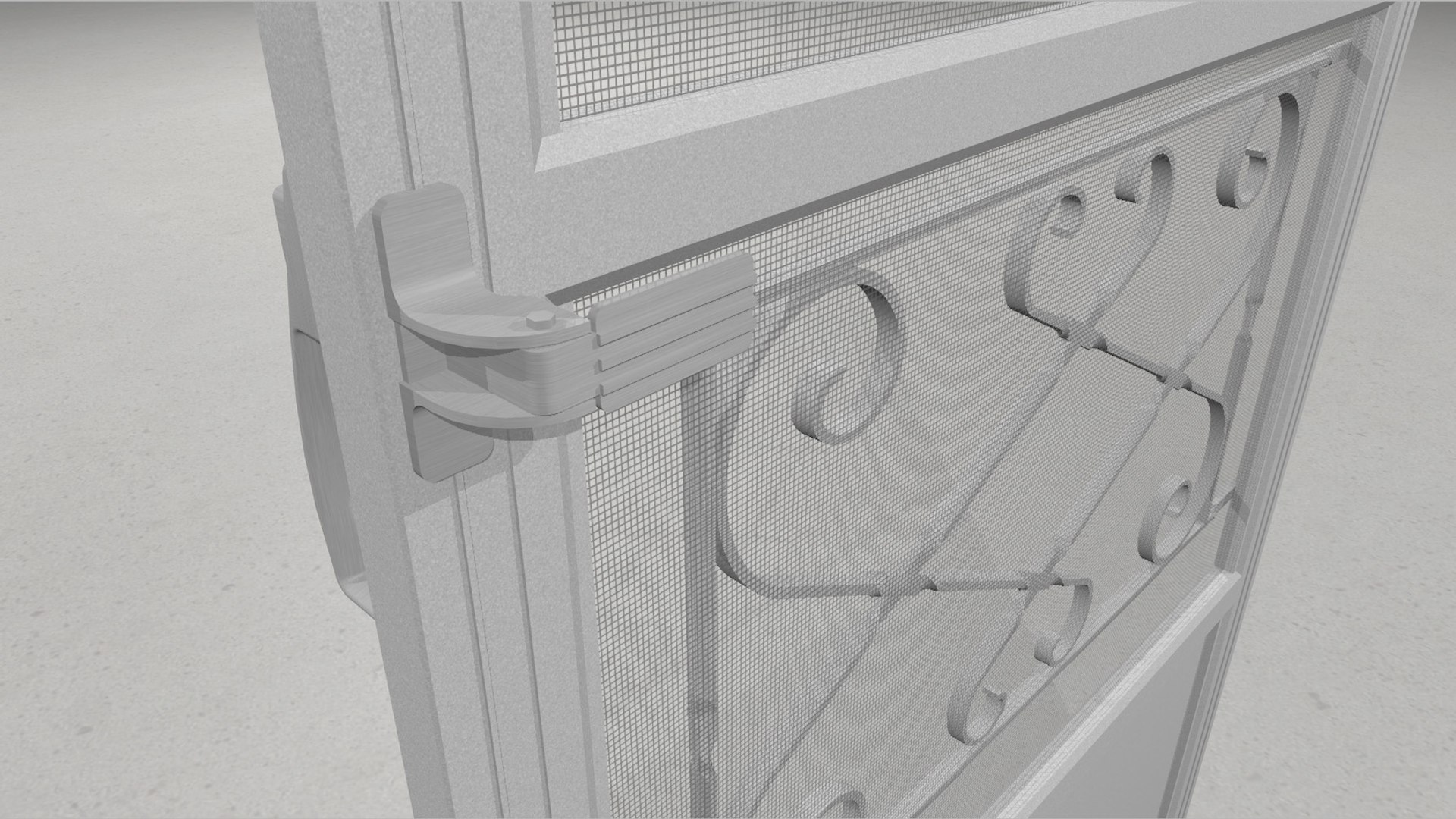 Screen Door Retro 3D Model - TurboSquid 1537330