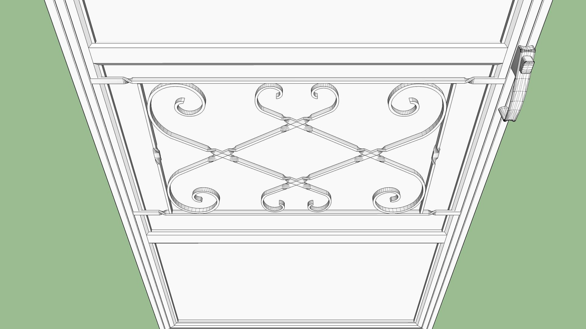 Screen Door Retro 3D Model - TurboSquid 1537330