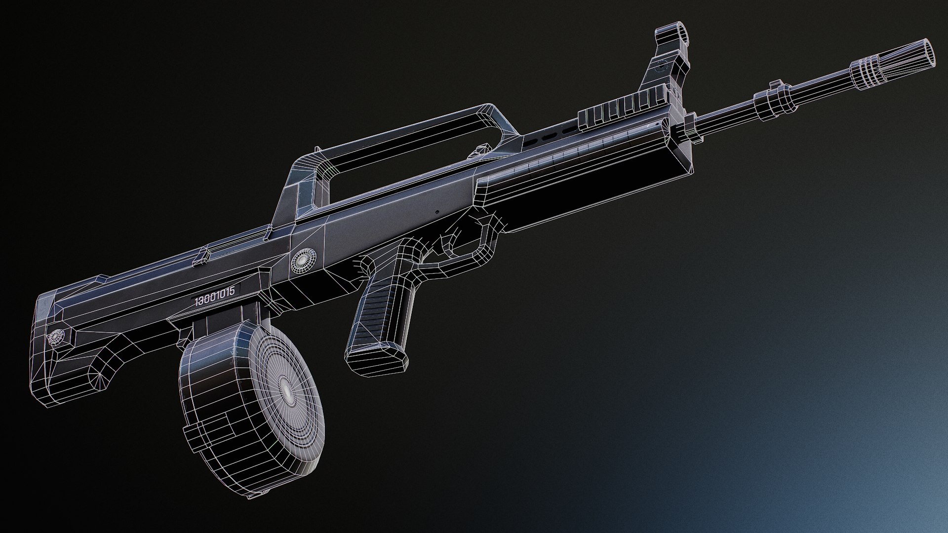 3D QBB-95 LSW Rifle - Mobile Ready Low Poly - TurboSquid 2278599