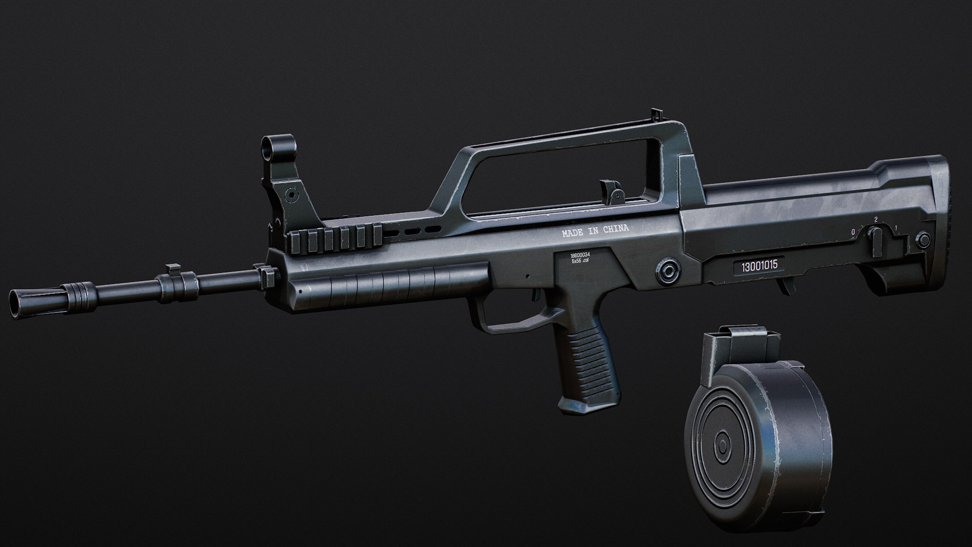 3D QBB-95 LSW Rifle - Mobile Ready Low Poly - TurboSquid 2278599