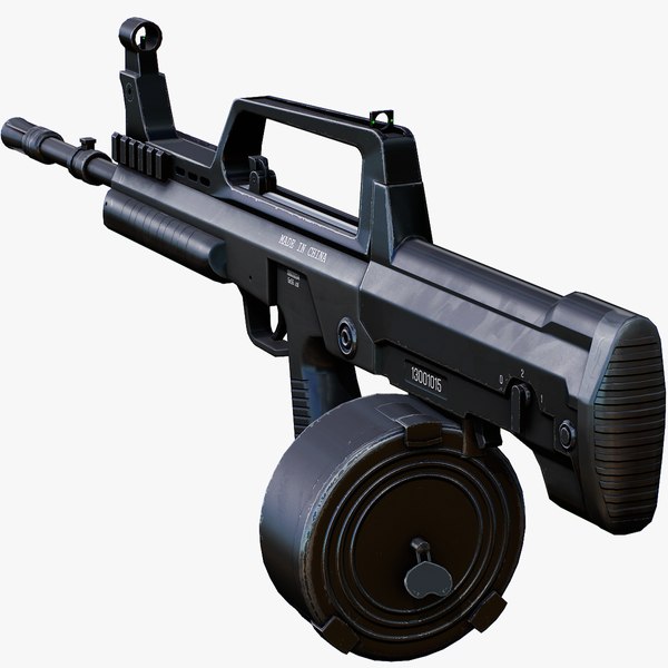 modelo 3d Rifle QBB-95 LSW: diseño de bajo polígono, apto para ...