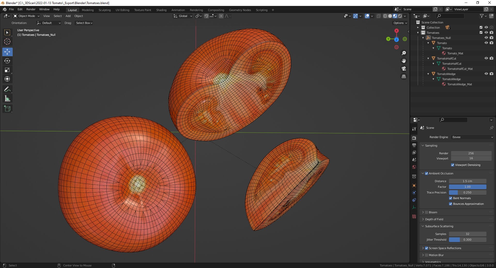 Tomatoes PBR Scan Retopo 3D Model - TurboSquid 1858966