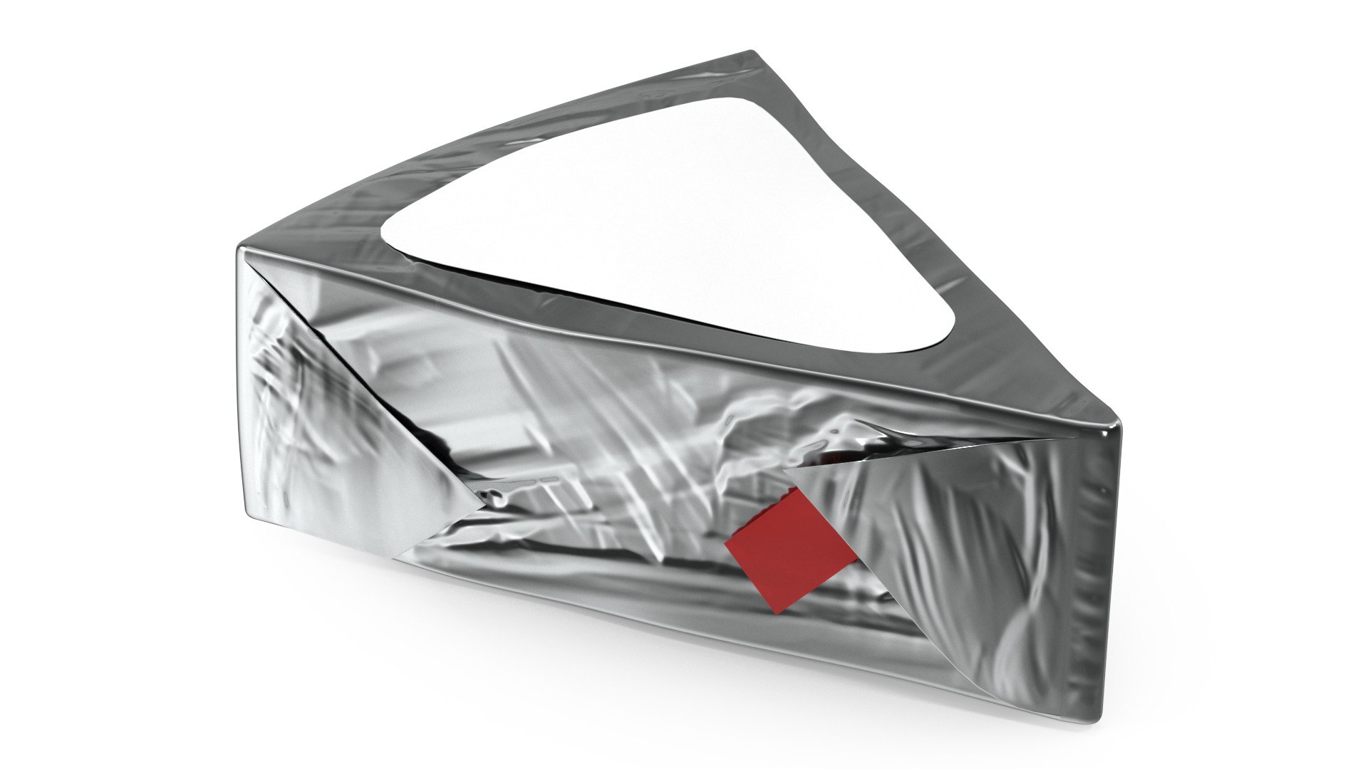 Foil Triangle Of Creamy Cheese Model - TurboSquid 2157712