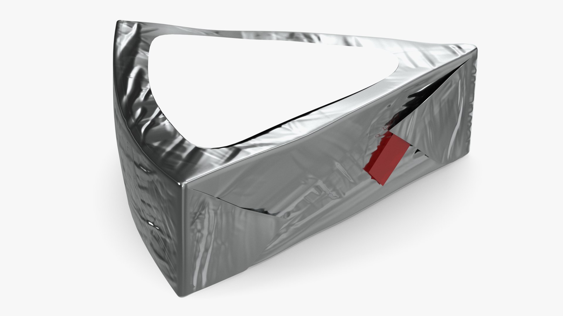 Foil Triangle Of Creamy Cheese Model - TurboSquid 2157712