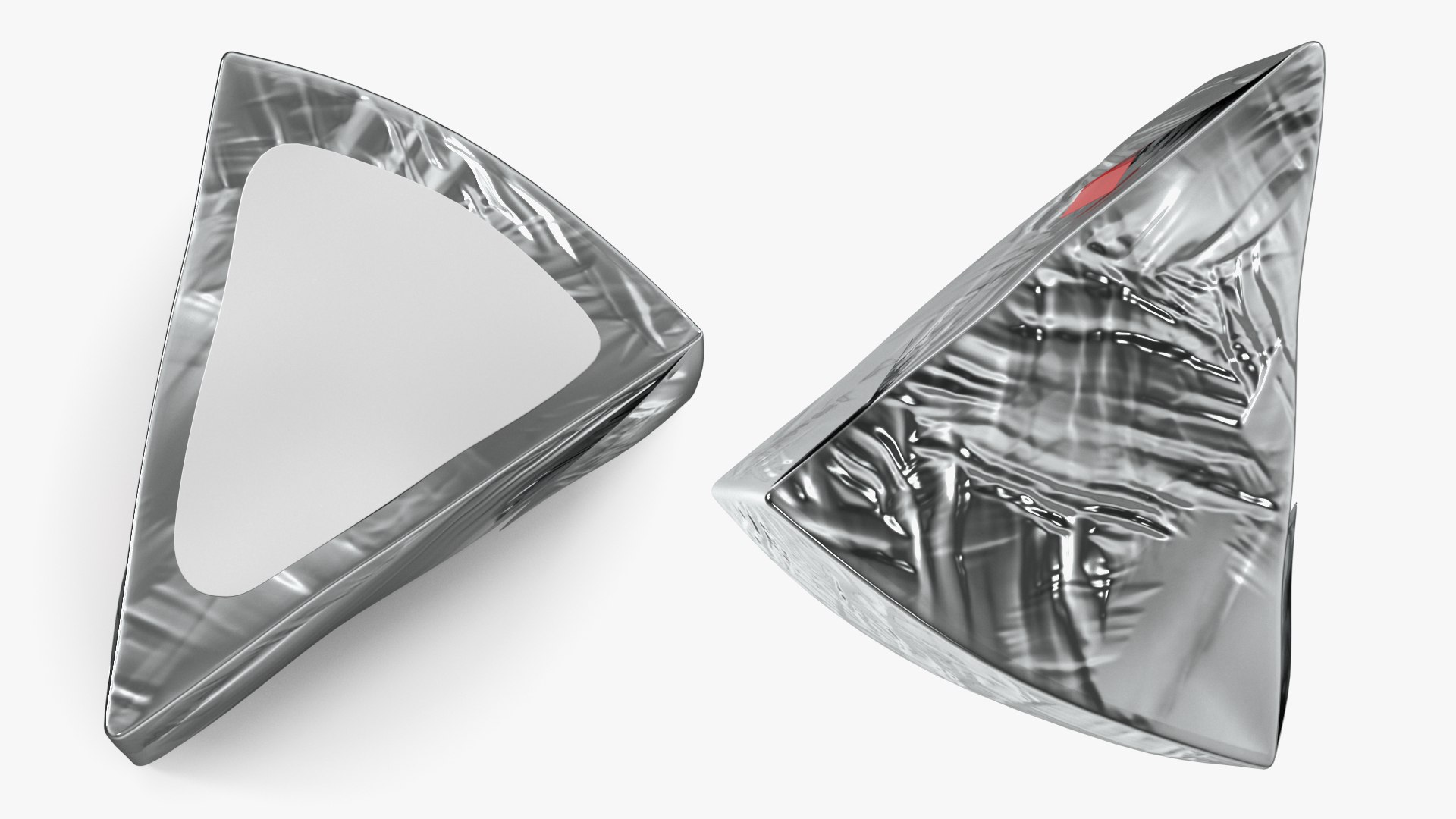 Foil Triangle of Creamy Cheese model - TurboSquid 2157712