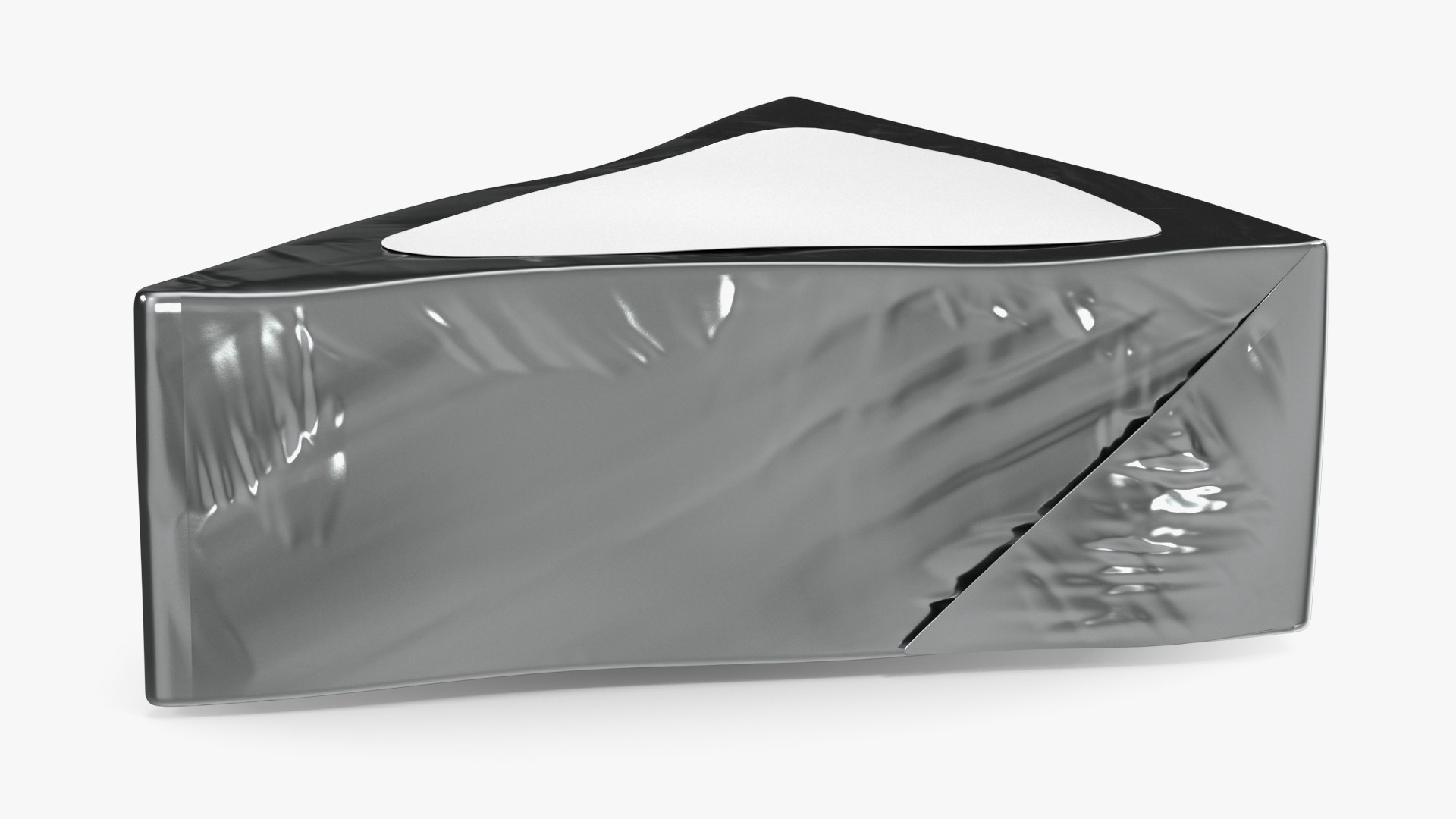 Foil Triangle Of Creamy Cheese Model - TurboSquid 2157712