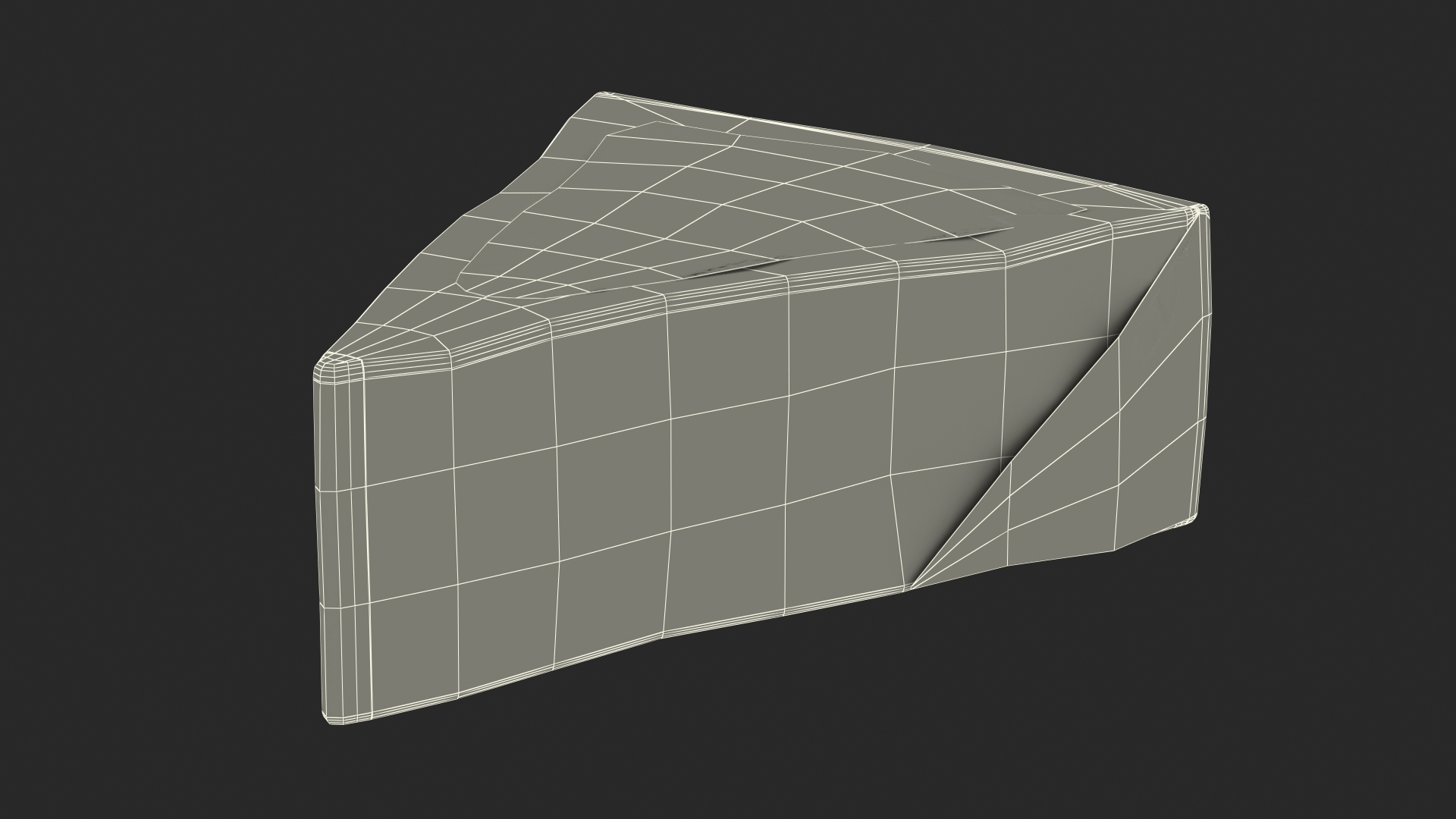 Foil Triangle Of Creamy Cheese Model - TurboSquid 2157712