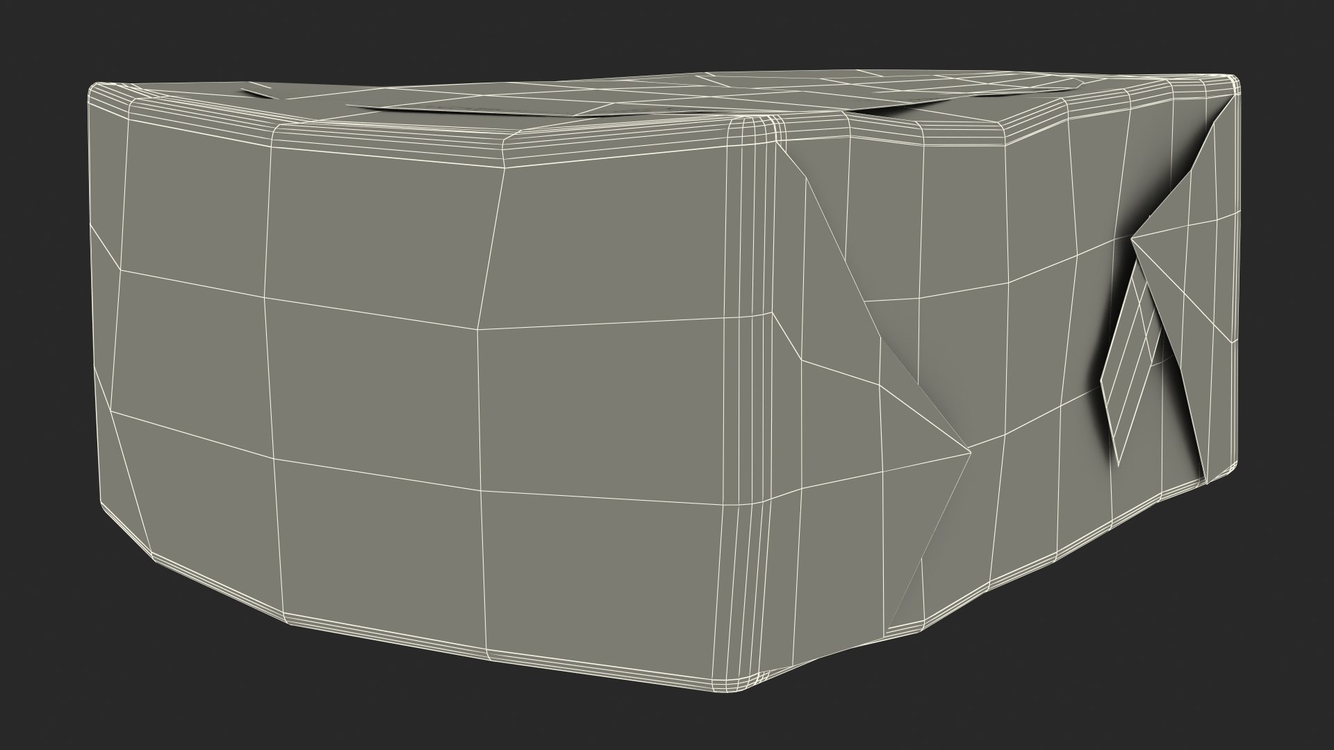 Foil Triangle Of Creamy Cheese Model - TurboSquid 2157712