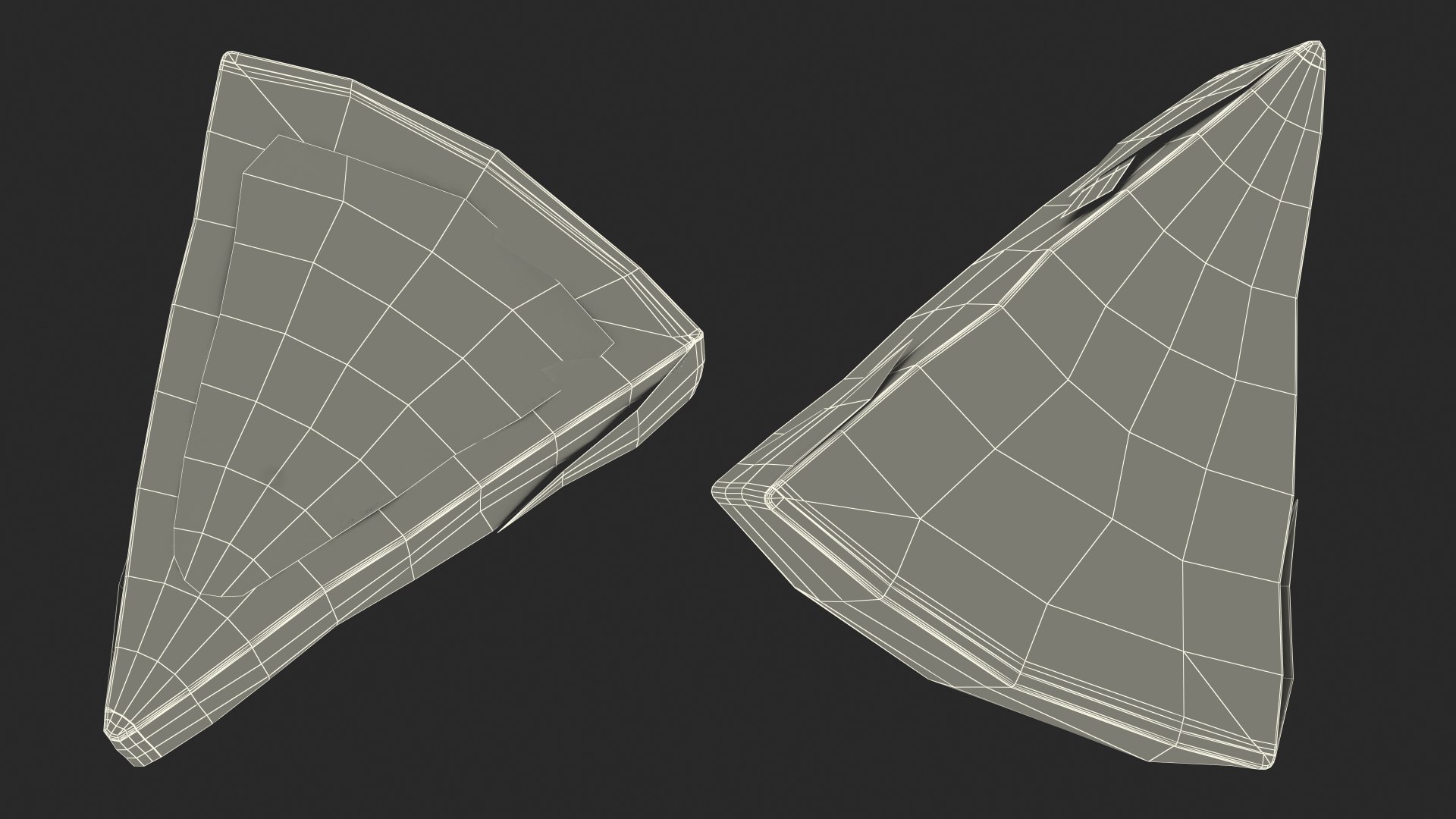 Foil Triangle Of Creamy Cheese Model - TurboSquid 2157712