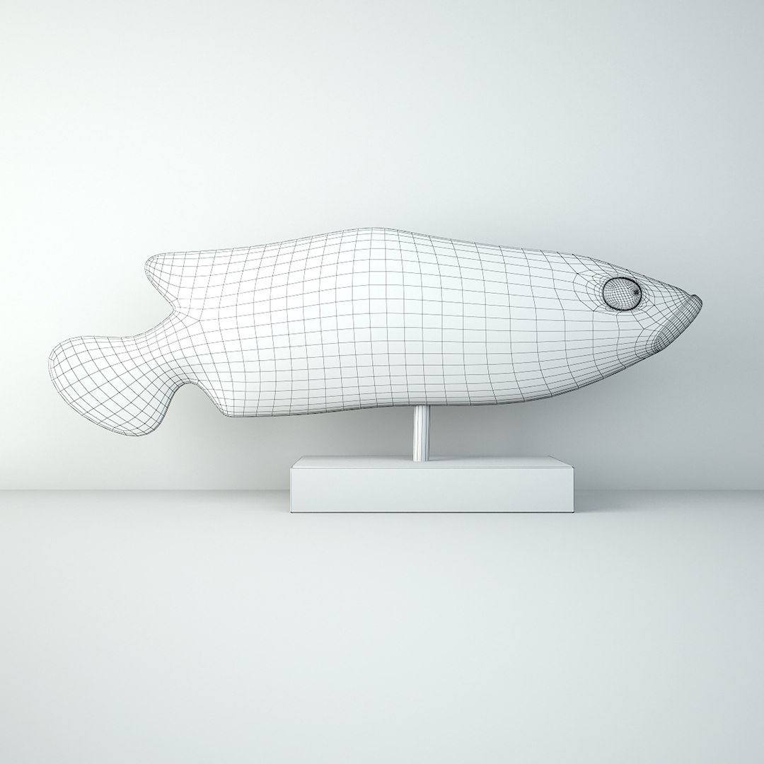 3D Hand Carved Wooden Fish Sculpture model - TurboSquid 2129731