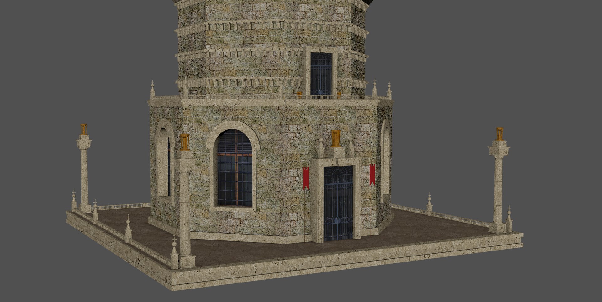3D Anicent Magne Tower Model - TurboSquid 2339201