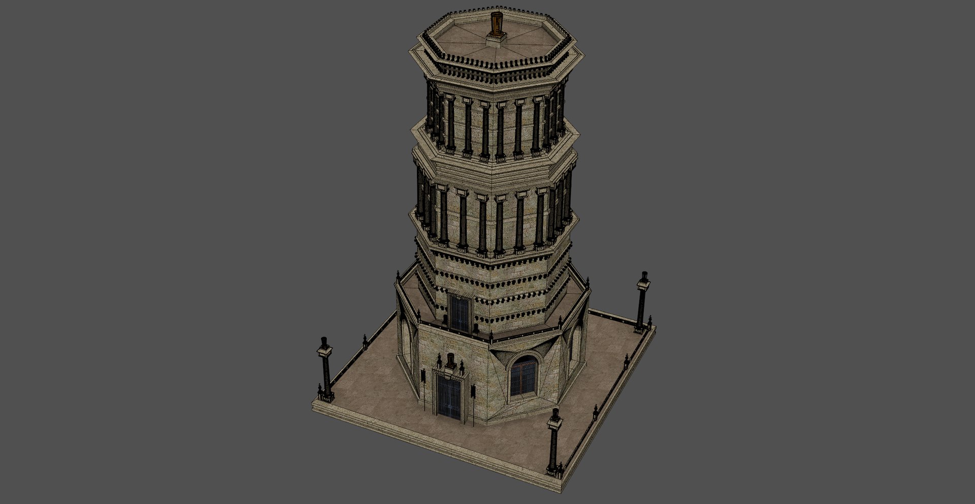 3D Anicent Magne Tower Model - TurboSquid 2339201