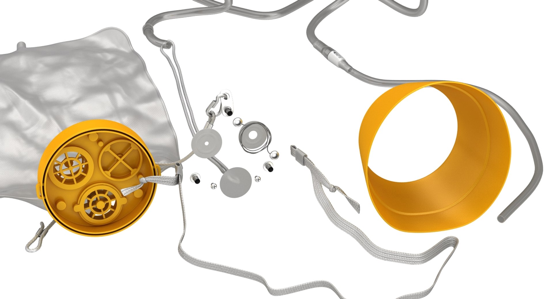 3d Model Airplane Oxygen Mask