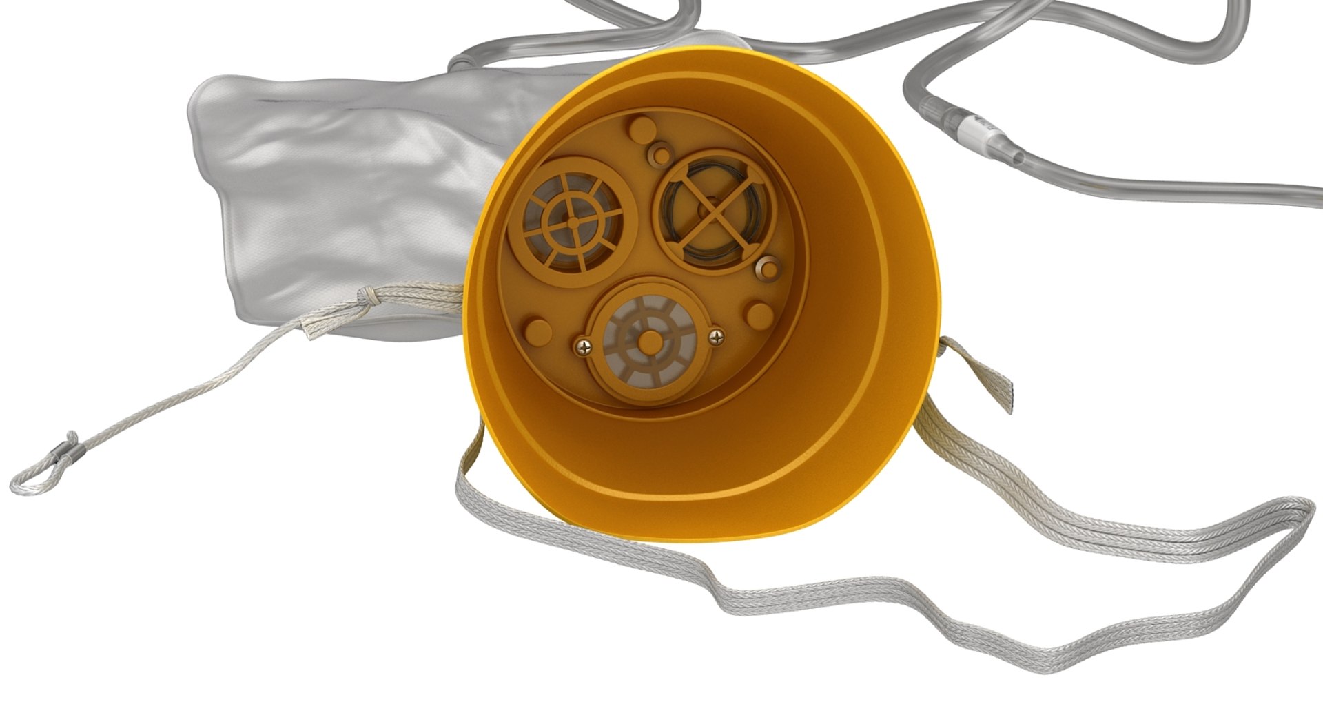 3d Model Airplane Oxygen Mask