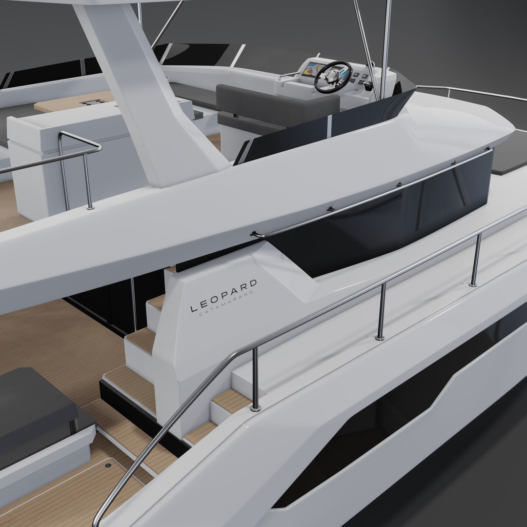 Leopard 53 Powercat 3D PBR Catamaran 3D Model - TurboSquid 2336749