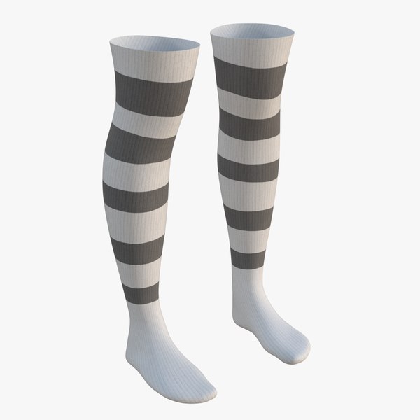 Knee socks 1 3D model - TurboSquid 1180337