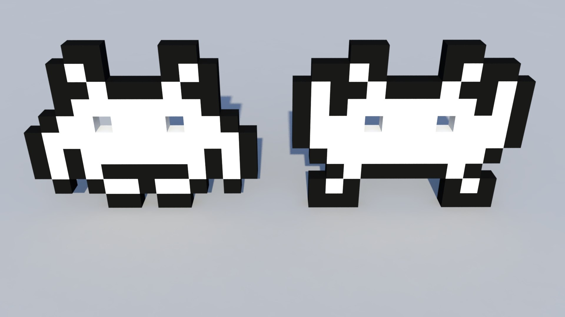 3d Model Space Invaders