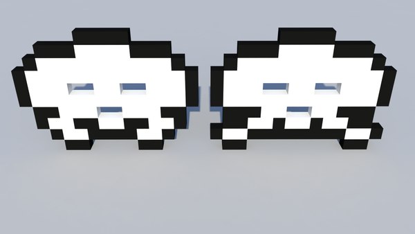 3d model space invaders
