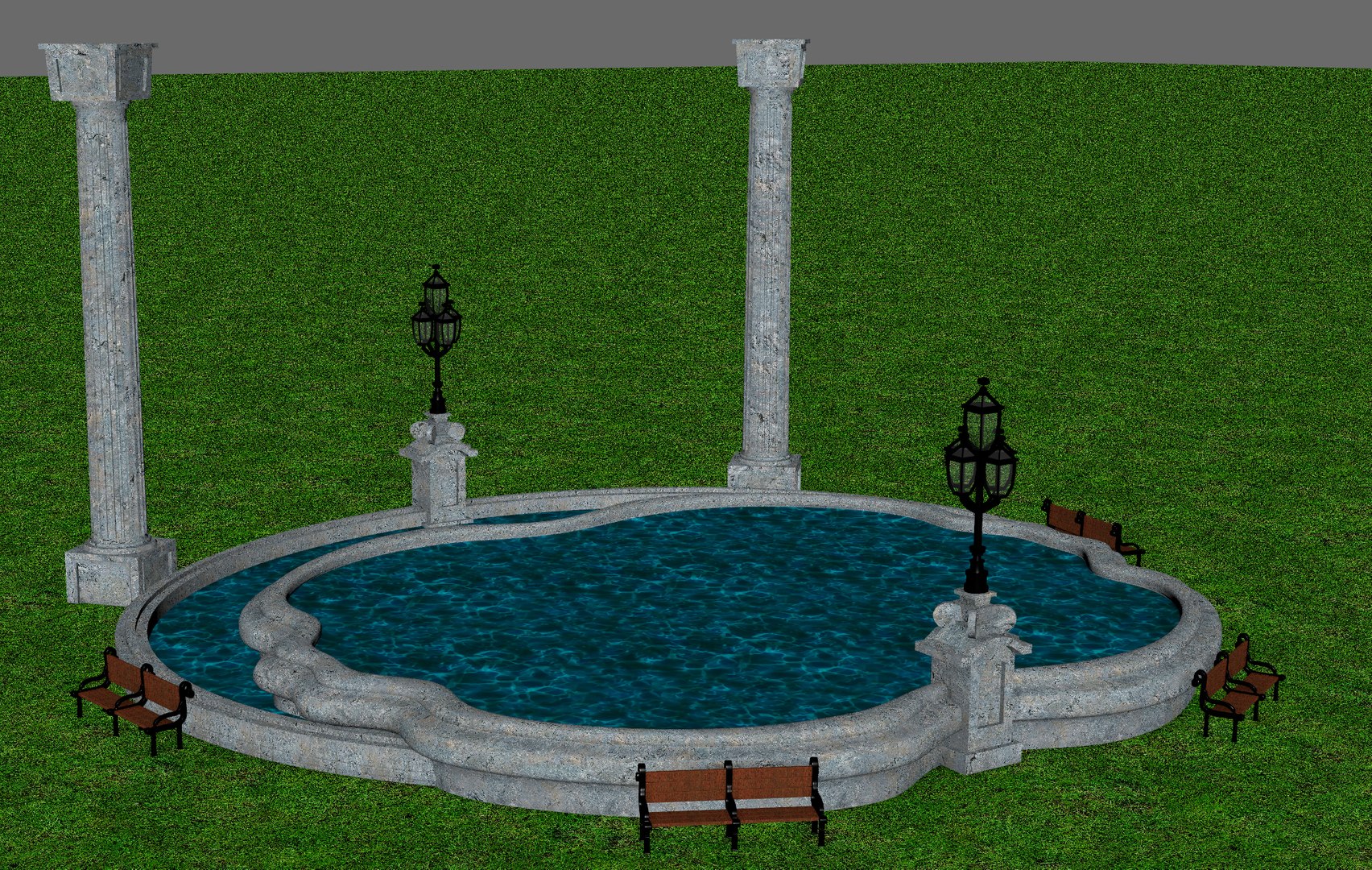 Free 3D Model Water Fountain - TurboSquid 1387533
