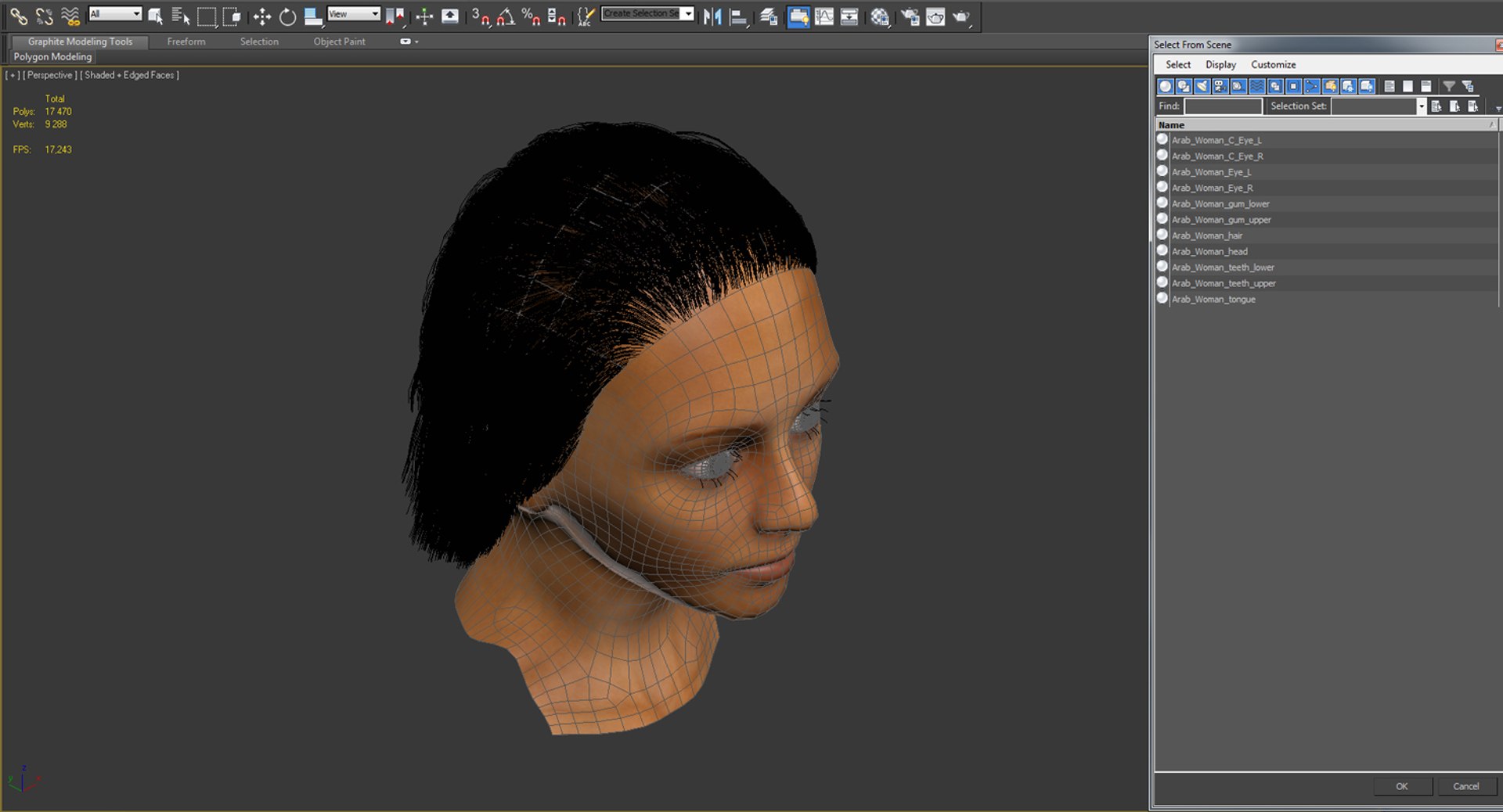 Arab Woman Head 3D Model - TurboSquid 1157575