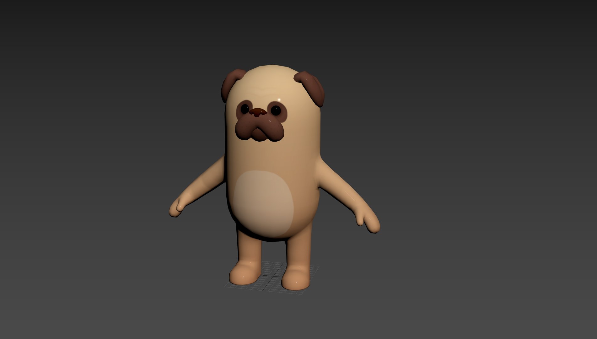 3D Rigged Pug Dog Character model - TurboSquid 2021148