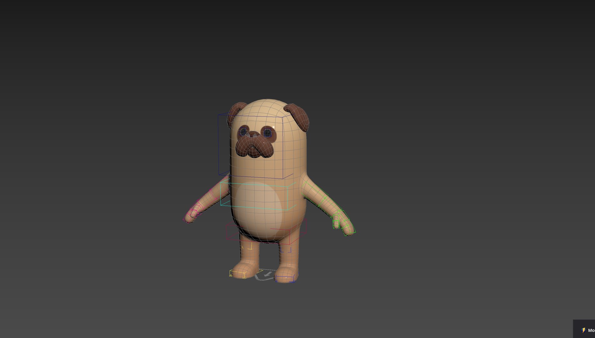 3D Rigged Pug Dog Character model - TurboSquid 2021148