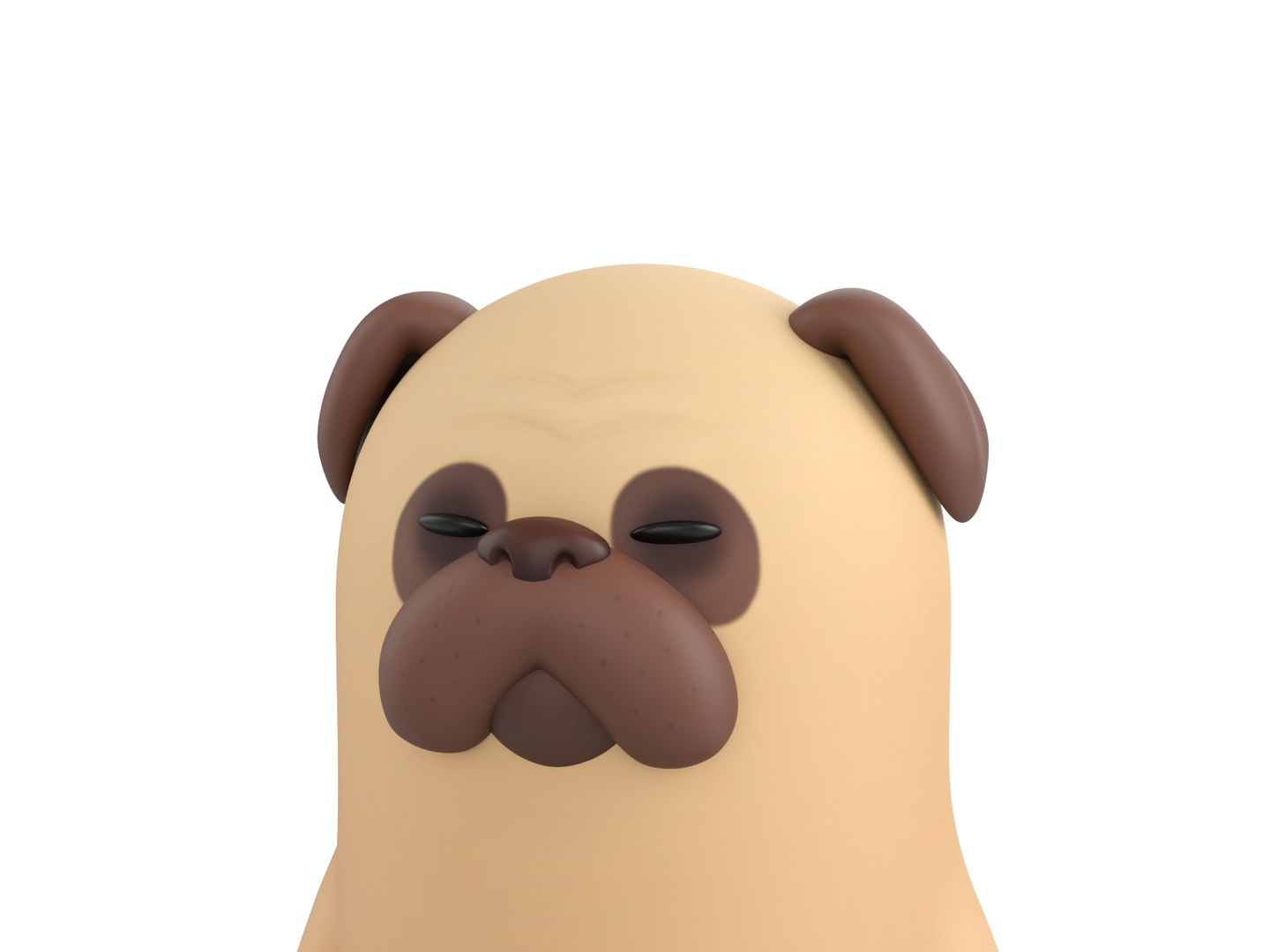 3D Rigged Pug Dog Character model - TurboSquid 2021148
