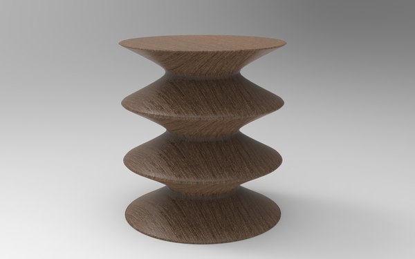 3D Zigzag Side Table - TurboSquid 2013883