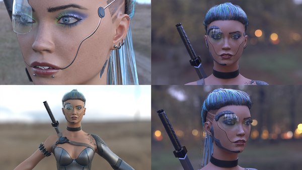 Android Woman - LOW POLY 3D model - TurboSquid 1816553
