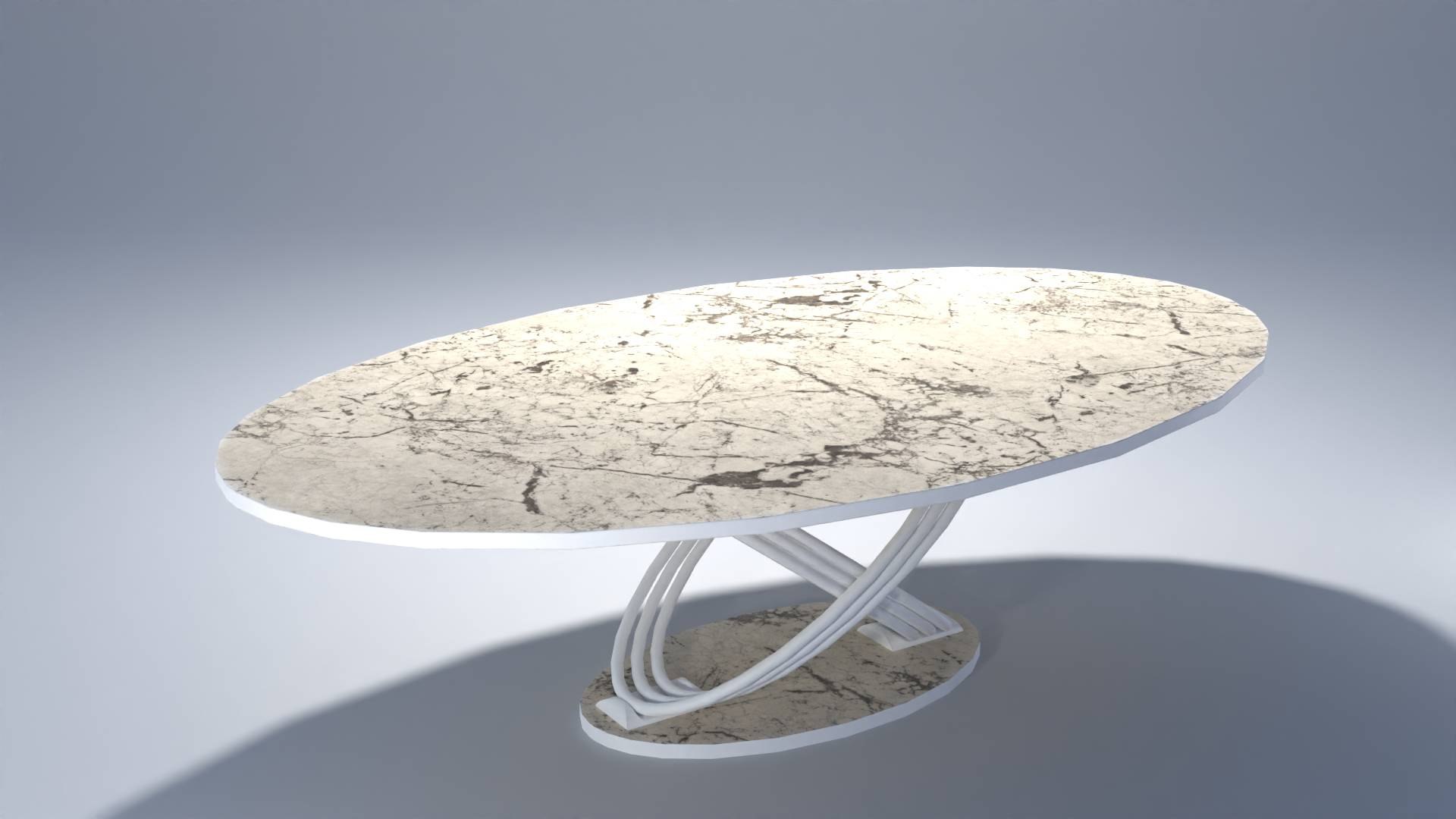 Designer marble table 3D - TurboSquid 2074319