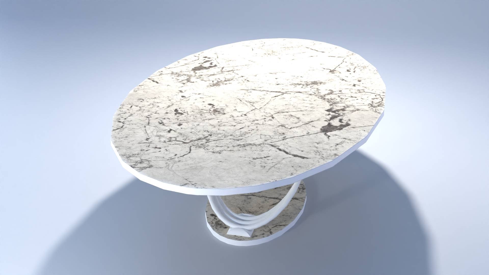 Designer marble table 3D - TurboSquid 2074319