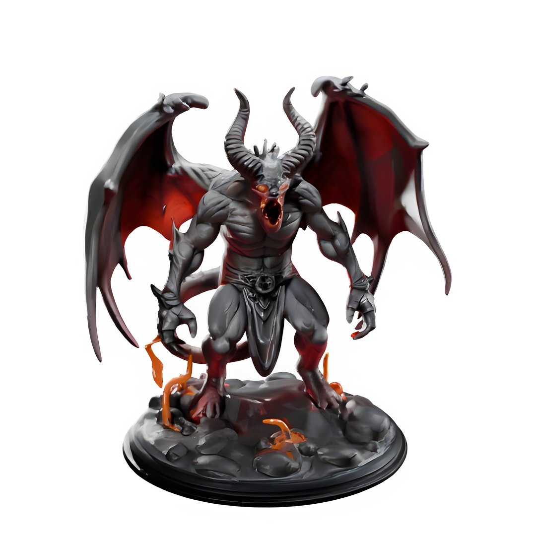 3D Infernal Demon Lord Collectible Figure Series Model - TurboSquid 2296356