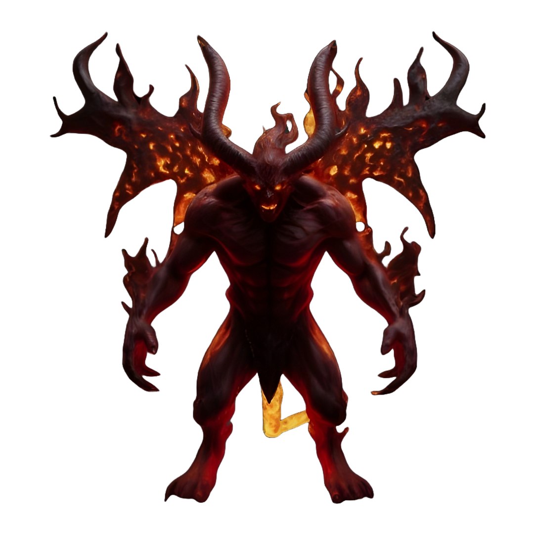 3D Infernal Demon Lord Collectible Figure Series Model - TurboSquid 2296356