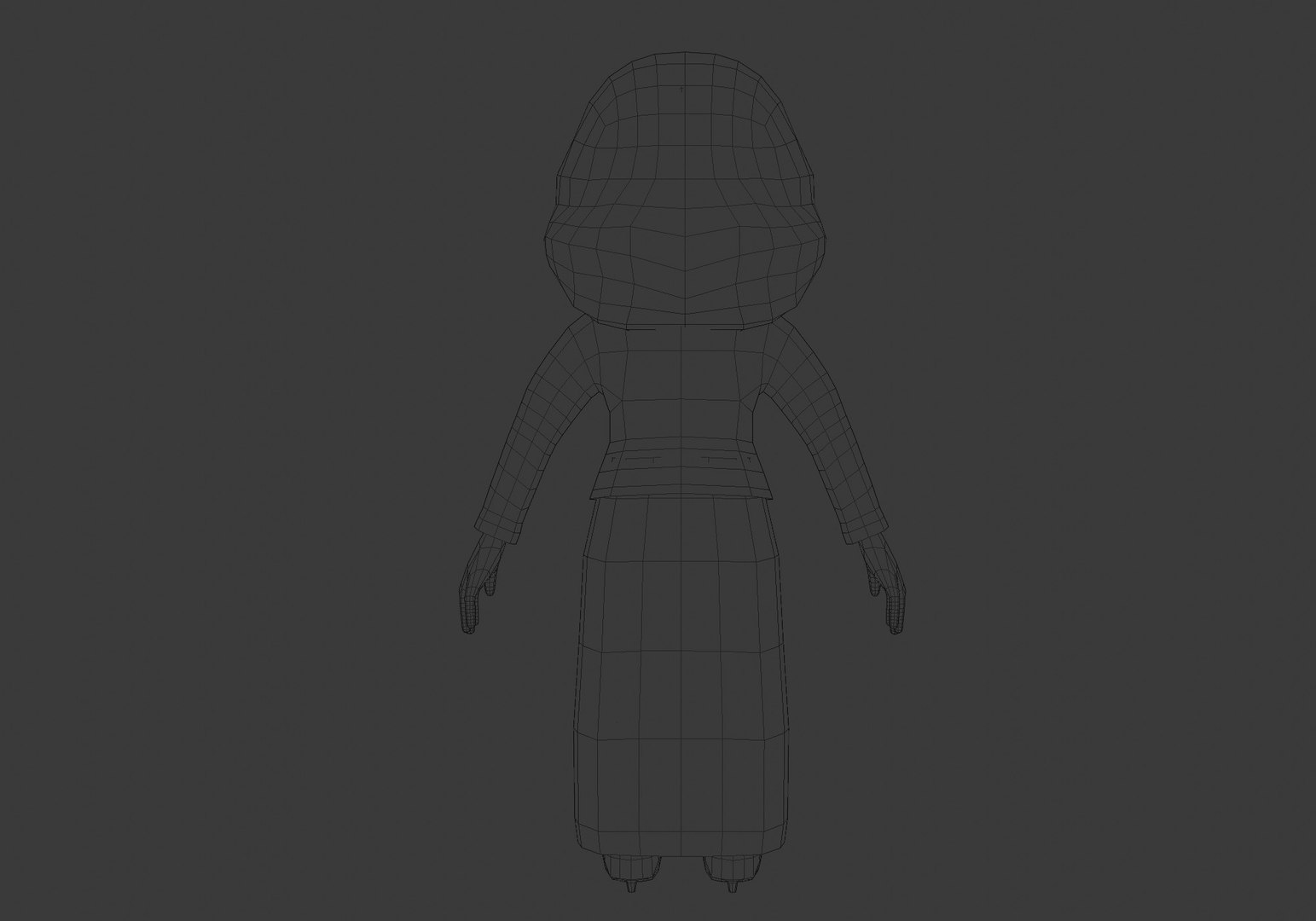 3D Lovely Cartoon Grandma Model - TurboSquid 1930003