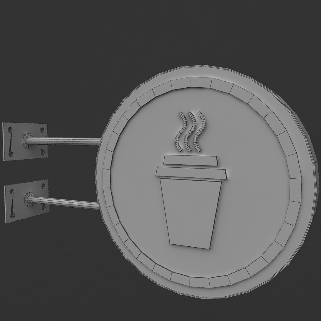 Coffee Sign 3D Model - TurboSquid 1381790