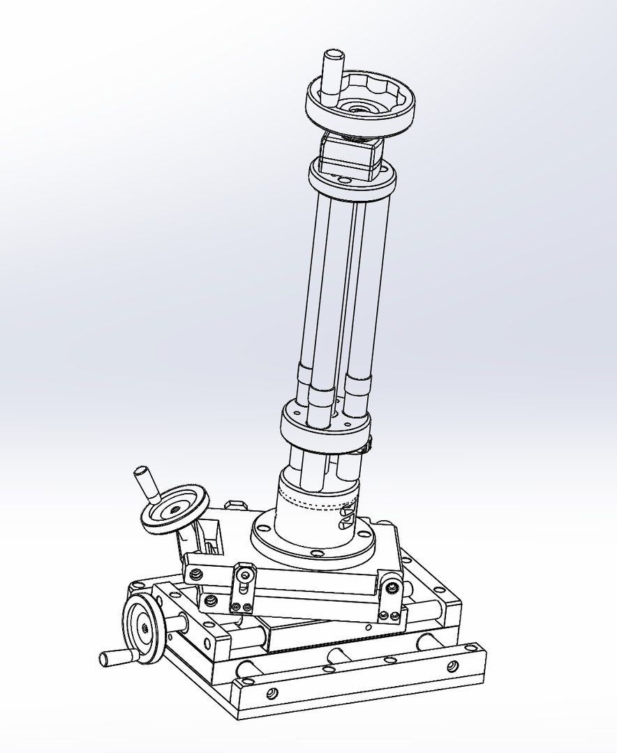 3D axis fine-tuning mechanism model - TurboSquid 1310030
