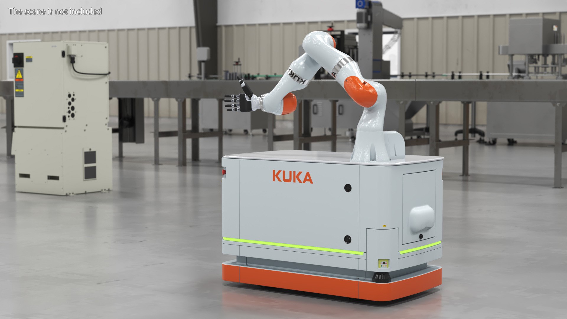 3D Mobile Robot KUKA And Dexterous Hand Model - TurboSquid 2328750