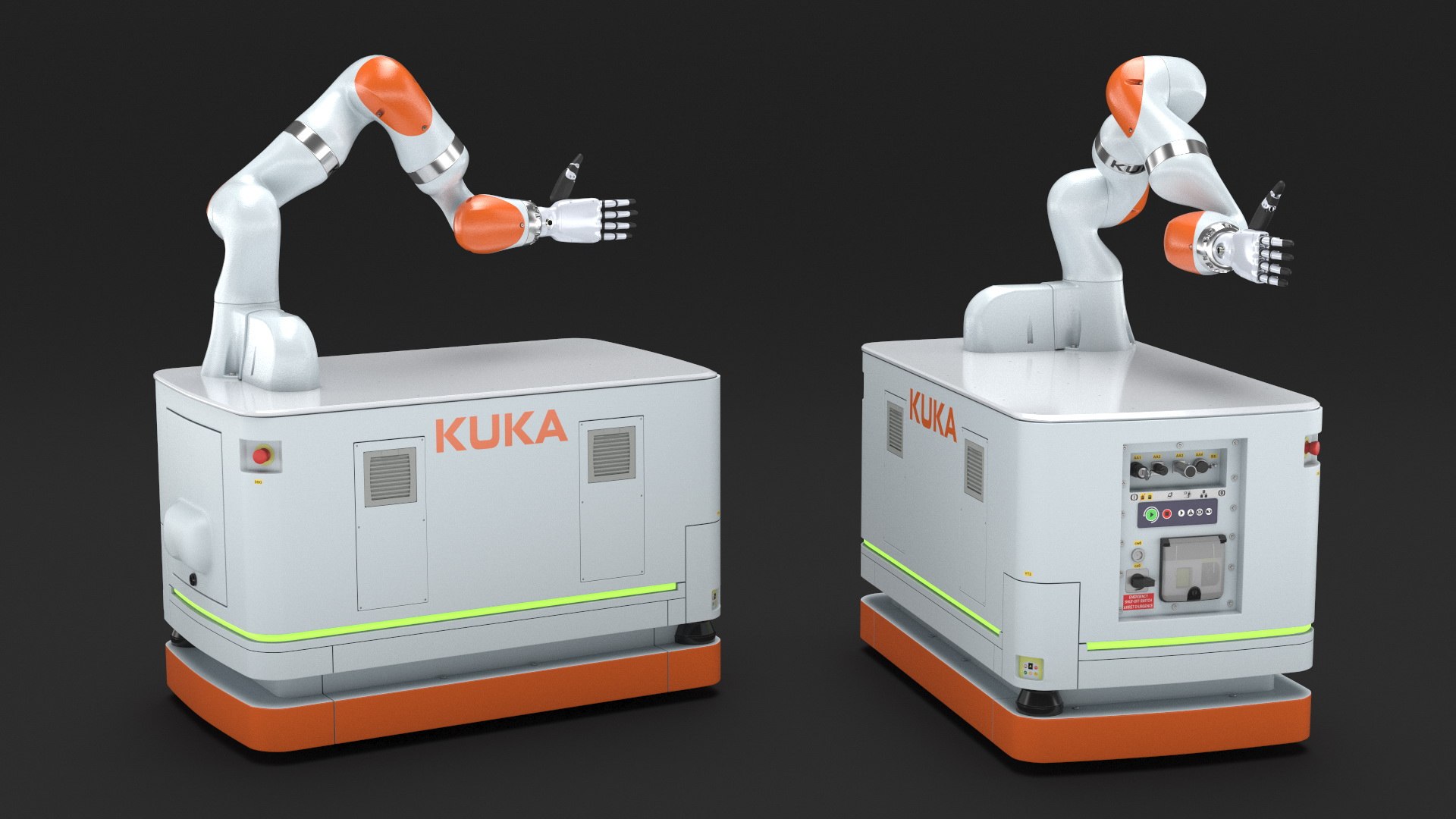 3D Mobile Robot KUKA And Dexterous Hand Model - TurboSquid 2328750