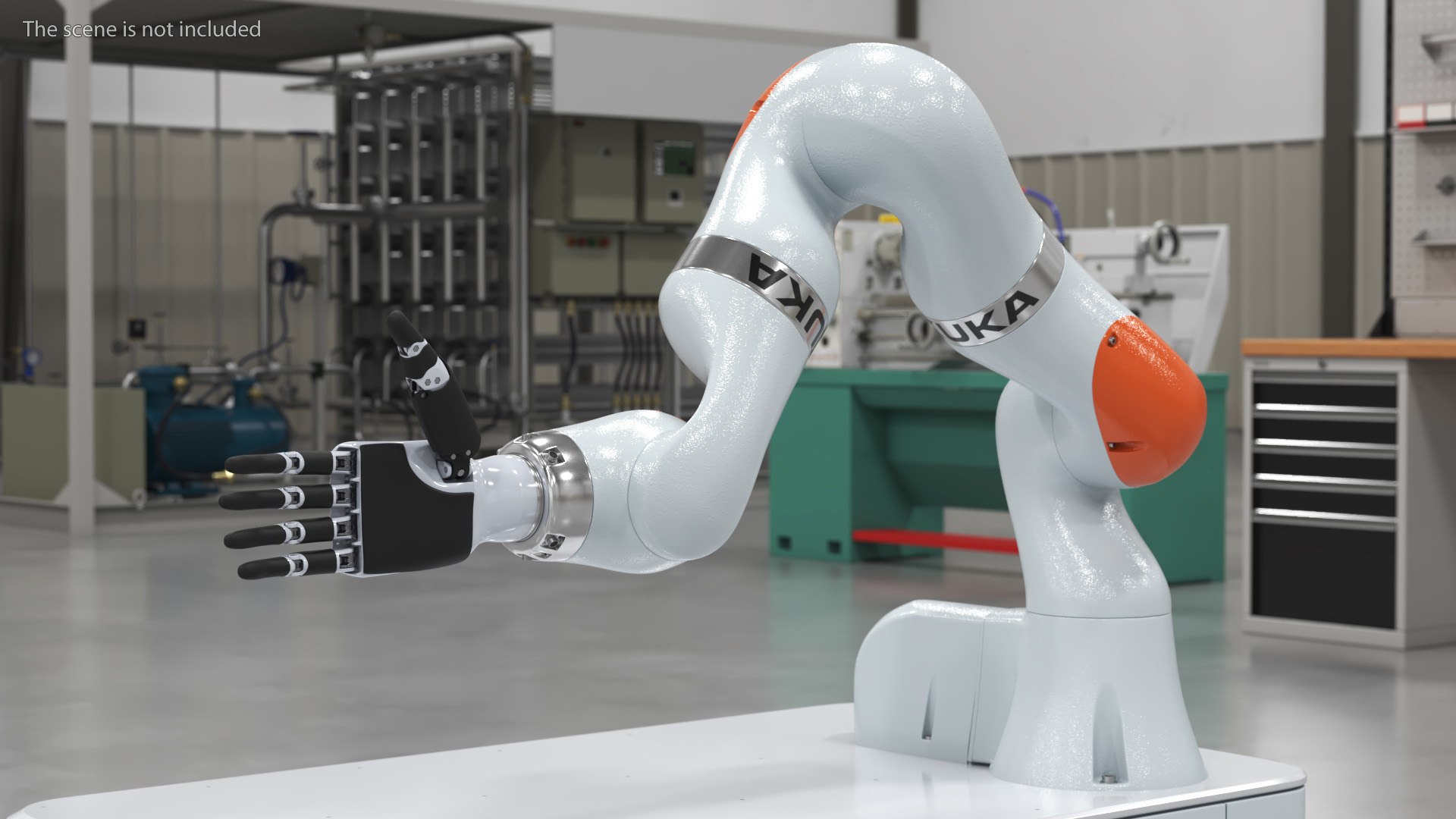 3D Mobile Robot KUKA And Dexterous Hand Model - TurboSquid 2328750